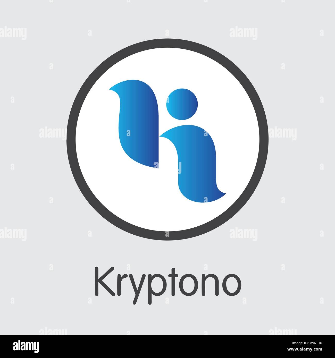 Exchange - Kryptono. The Crypto Coins or Cryptocurrency Logo Stock Vector Image & Art - Alamy