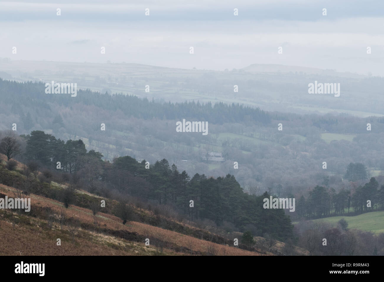 Brecon Beacons, South Wales, UK. 27 December 2018. UK weather: A misty ...