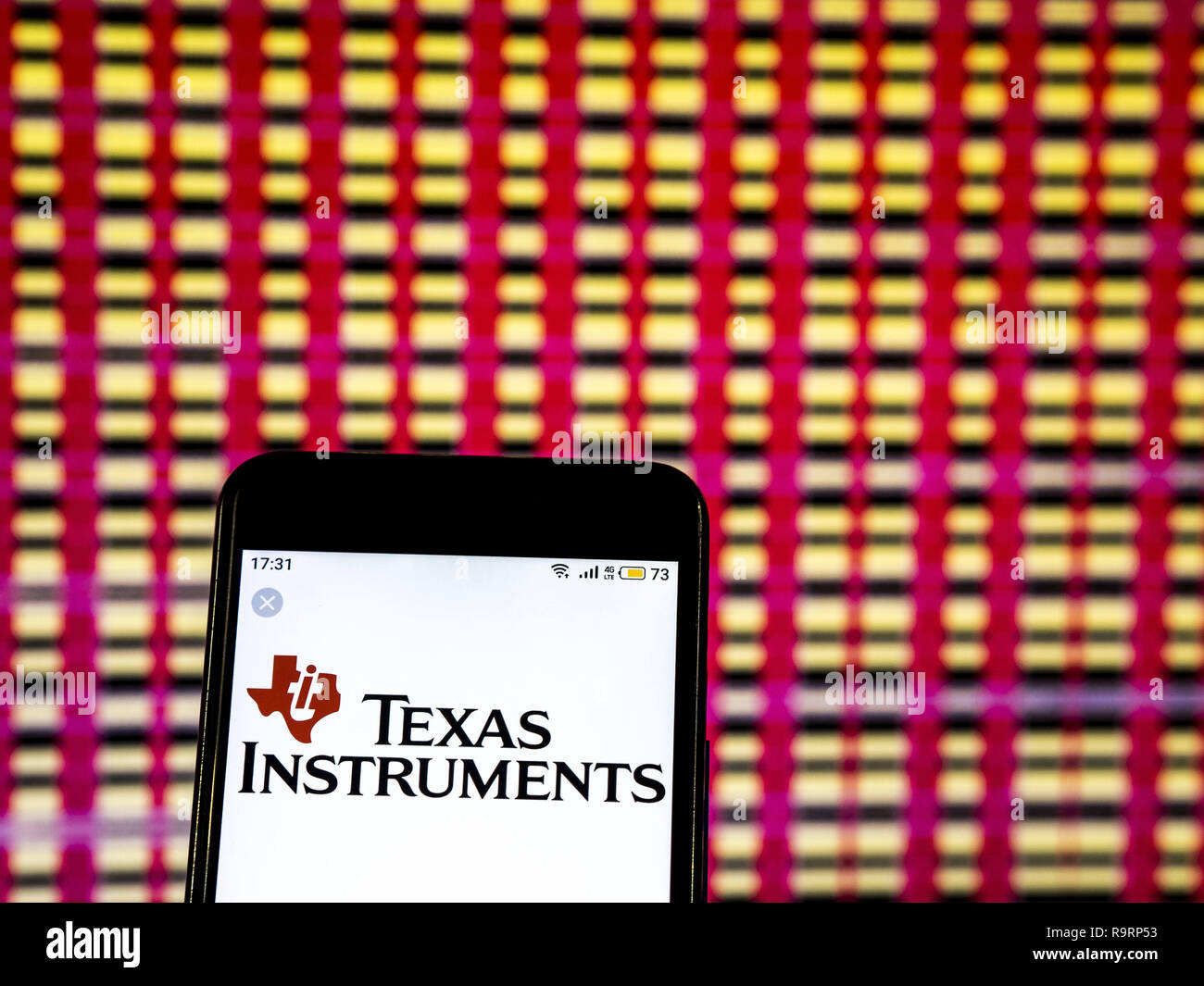 Texas instruments logo hi-res stock photography and images - Alamy