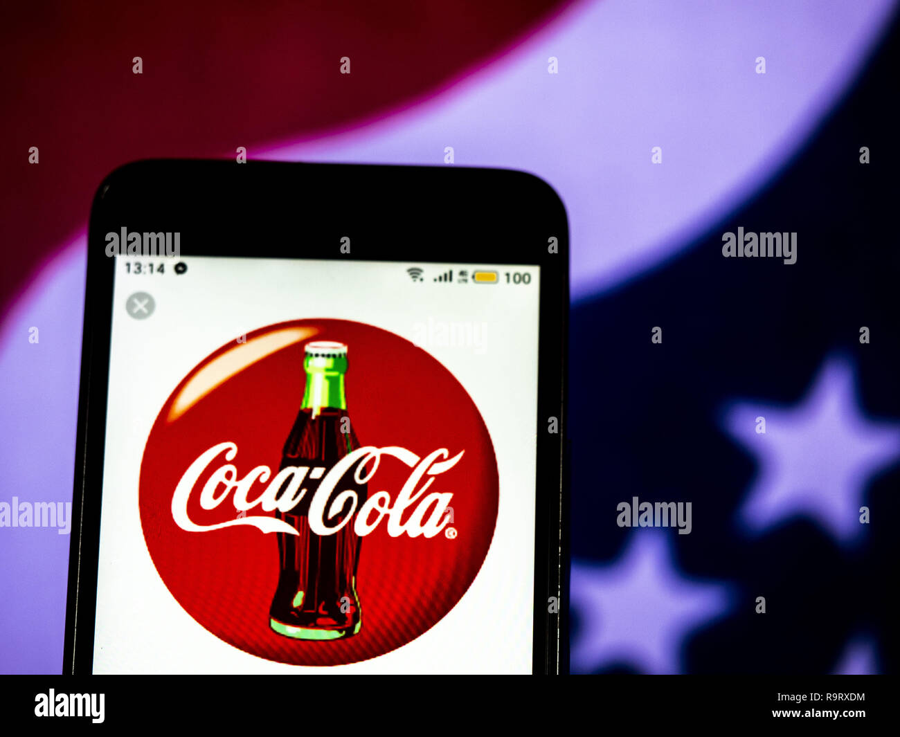 Coca cola usa flag hi-res stock photography and images - Alamy