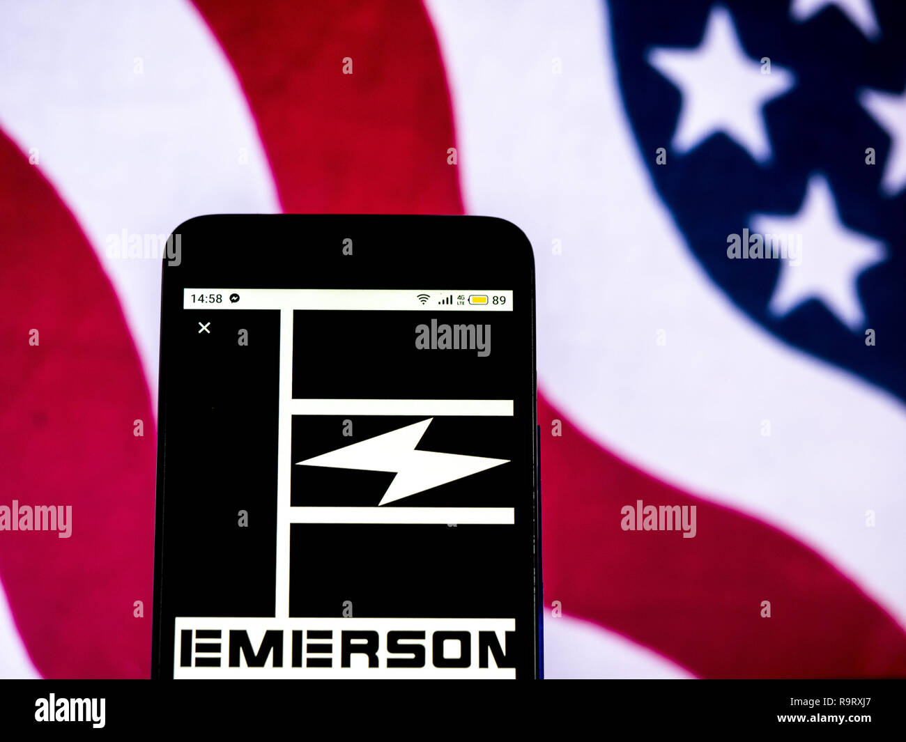 Emerson electric logo hi-res stock photography and images - Alamy