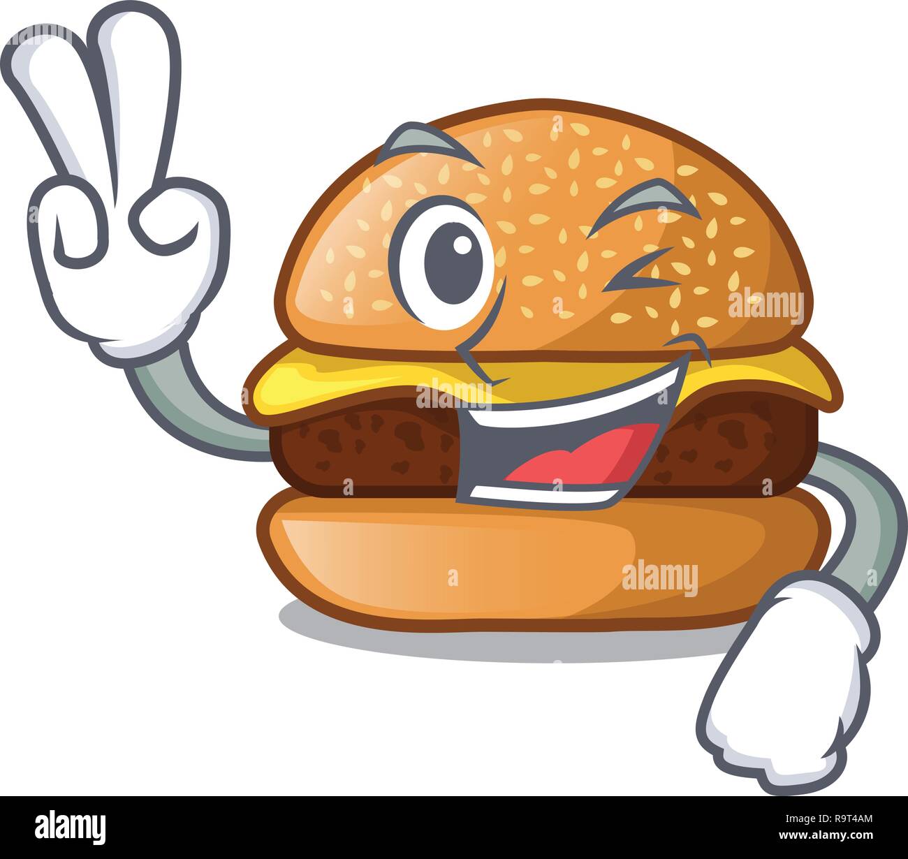 Two vegan burgers Stock Vector Images - Alamy