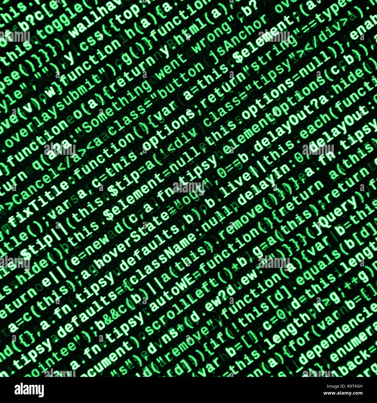 Javascript functions, variables, objects. Monitor closeup of function ...