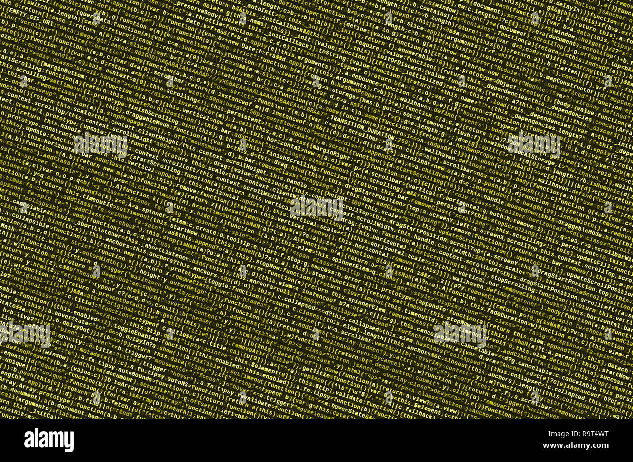 Computer program preview. Programming code typing. Information ...