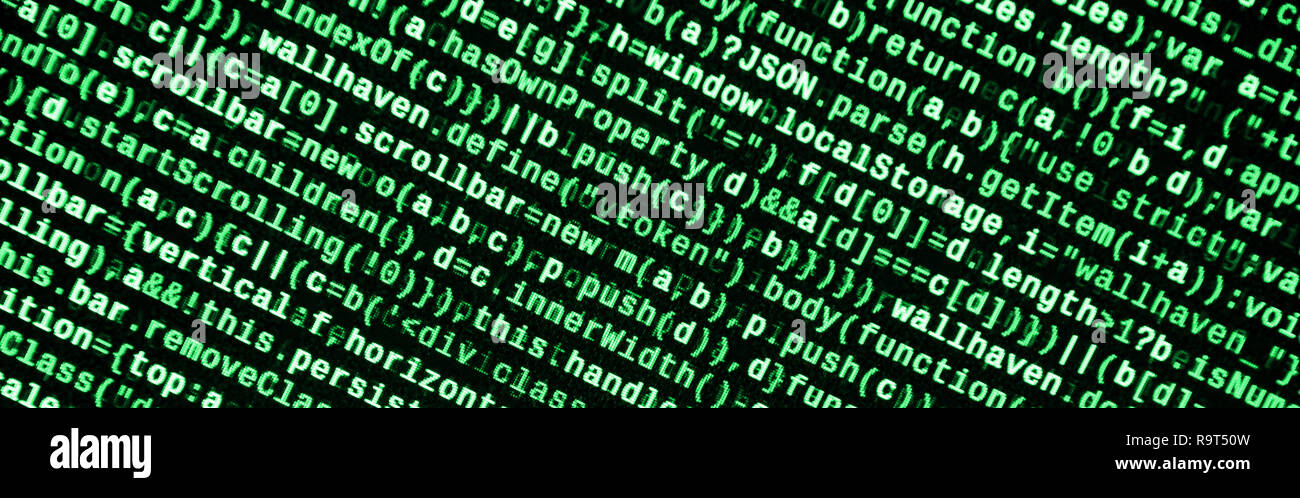 Javascript Code In Text Editor Coding Cyberspace Concept Screen Of Web Developing Javascript