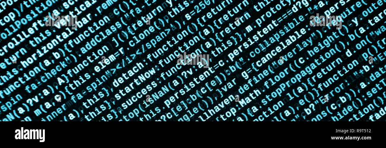 Javascript Code In Text Editor Coding Cyberspace Concept Screen Of Web Developing Javascript