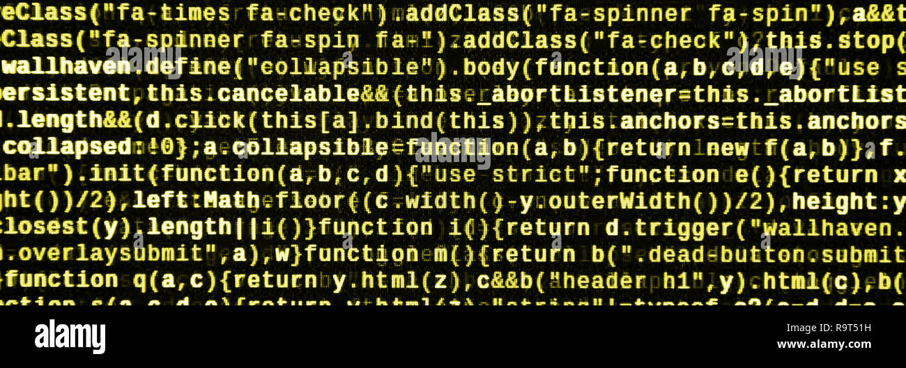Computer program preview. Programming code typing. Information ...