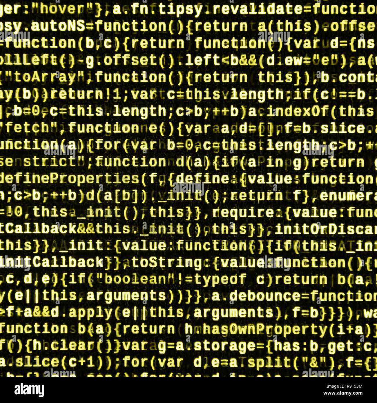 Computer program preview. Programming code typing. Information ...
