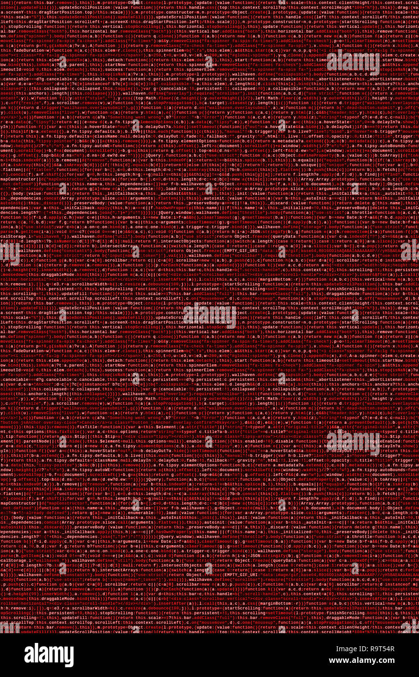 Computer program preview. Programming code typing. Information ...