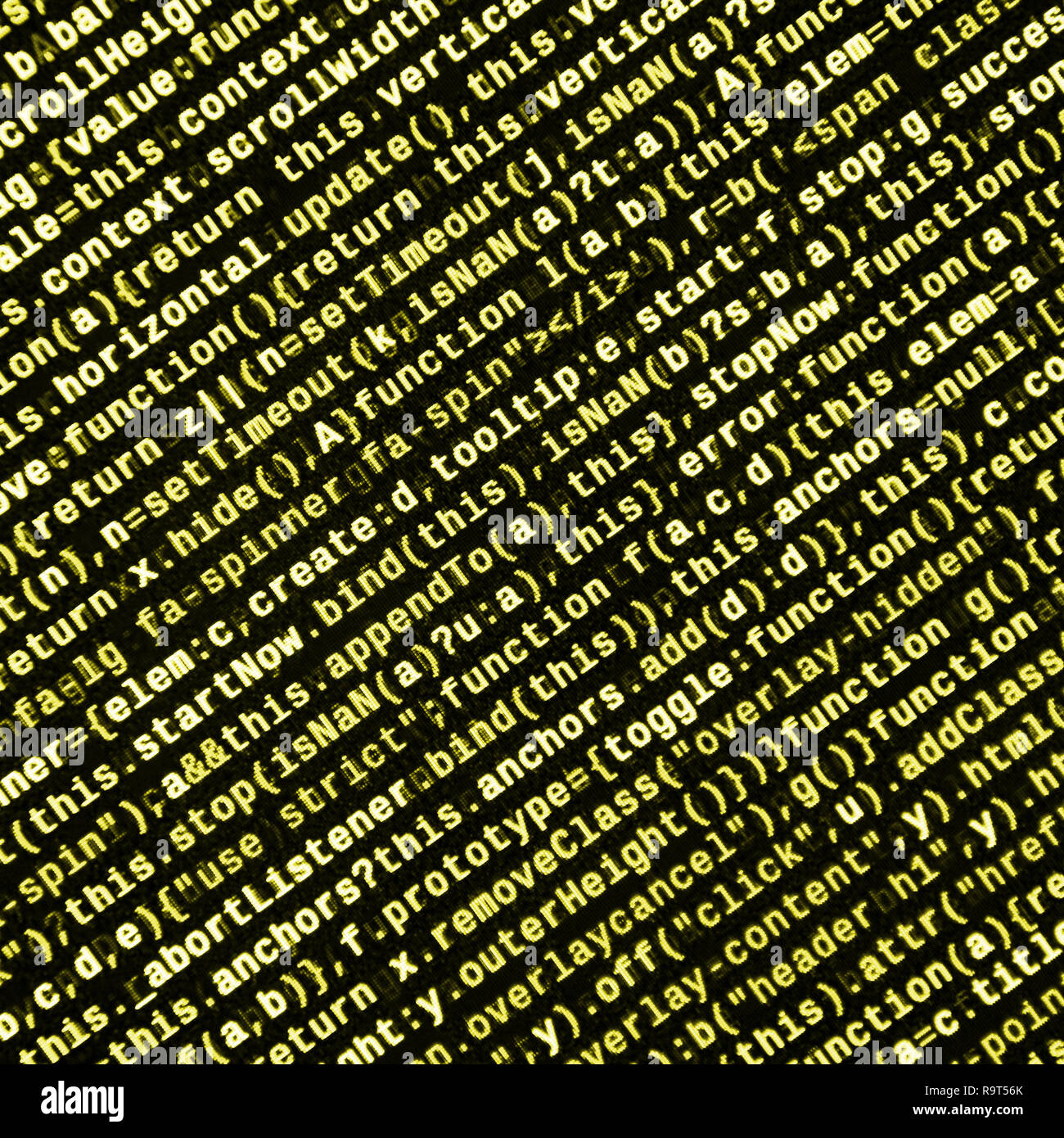 Computer program preview. Programming code typing. Information ...