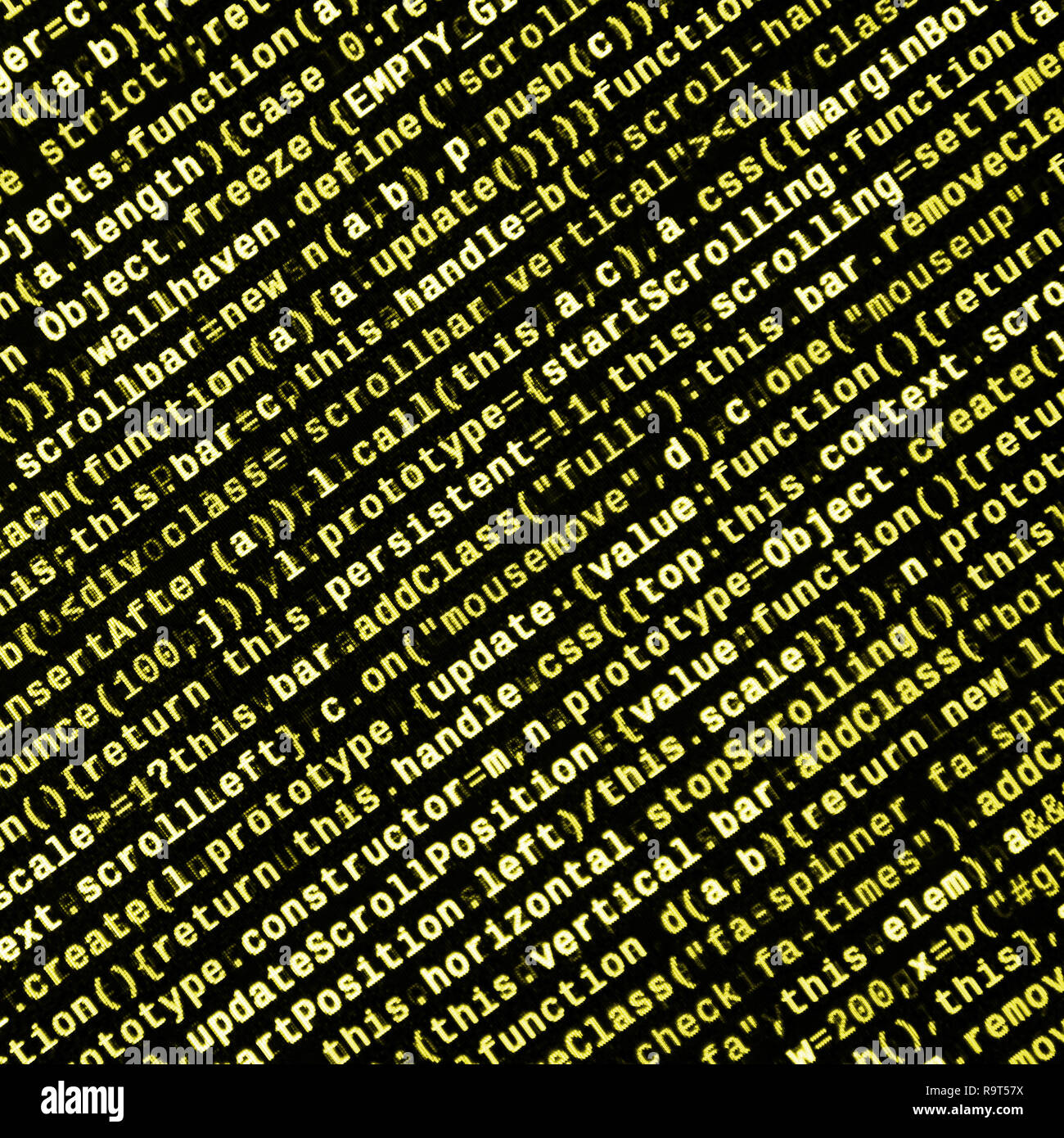 Computer program preview. Programming code typing. Information ...