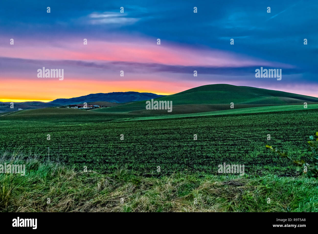 Italy Basilicata Province of Potenza country at sunrise Stock Photo - Alamy