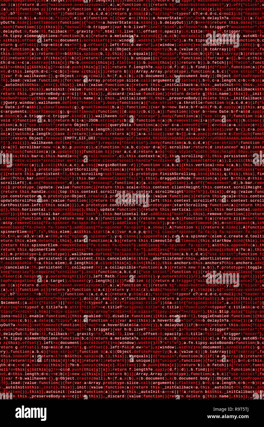 Computer program preview. Programming code typing. Information ...