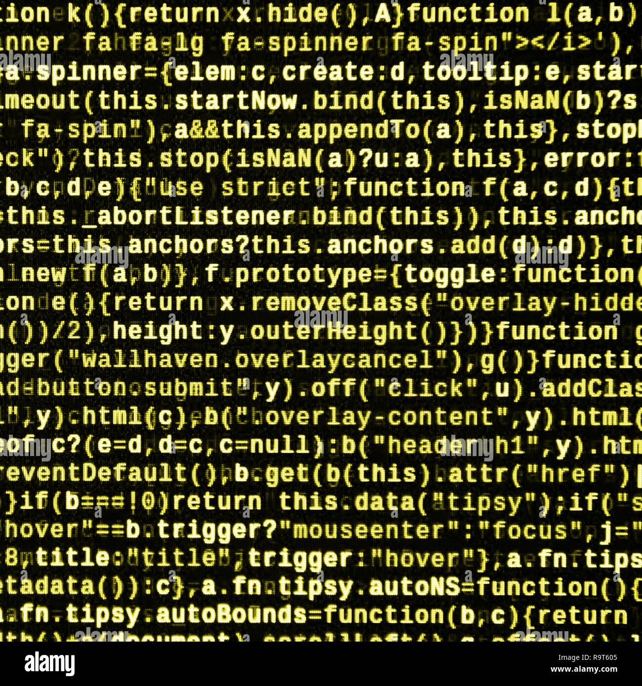 Computer program preview. Programming code typing. Information technology website coding ...