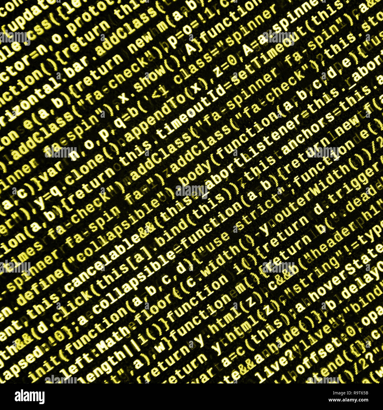 Computer program preview. Programming code typing. Information ...