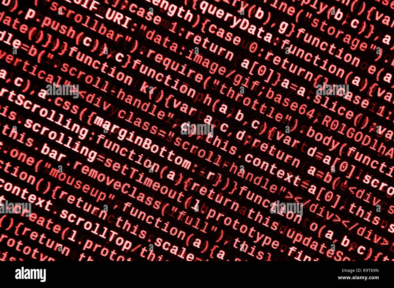 Javascript functions, variables, objects. Monitor closeup of function ...
