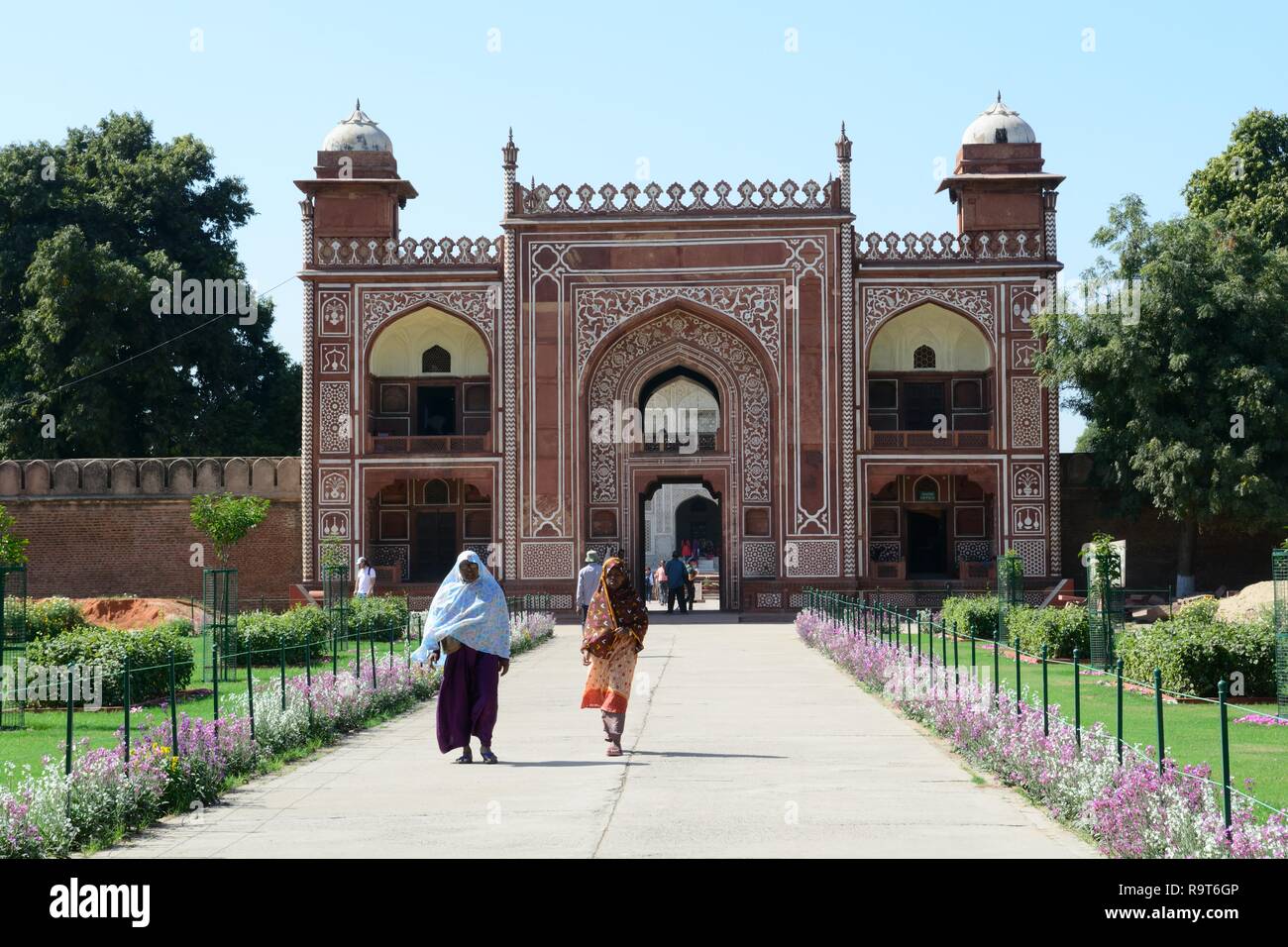 Indian people walking out of Mini Taj Mahal of Aurangabad Bibi Ka ...