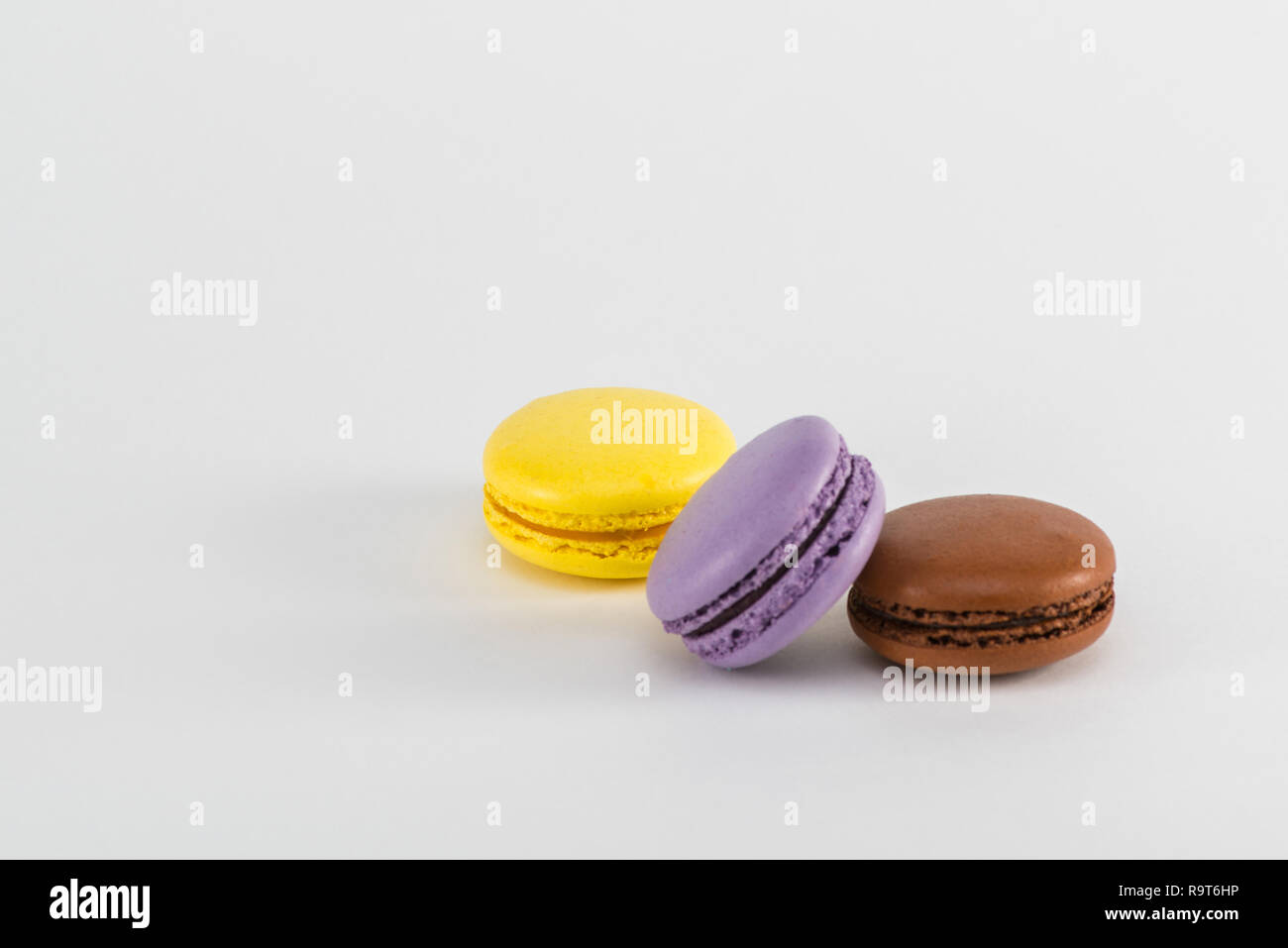 Macaroni cookie French on white background. Studio photo Stock Photo ...