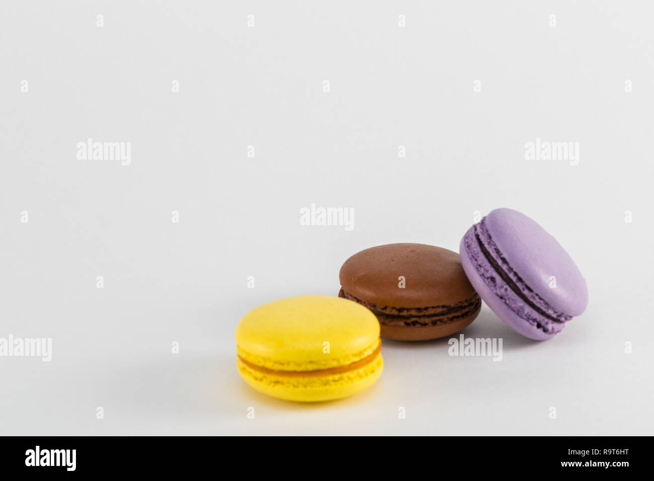 Macaroni cookie French on white background. Studio photo Stock Photo ...