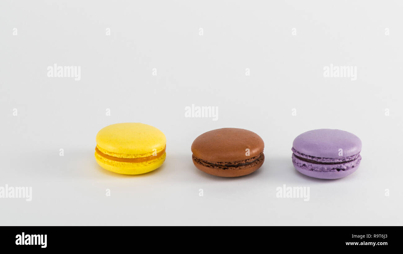 Macaroni cookie French on white background. Studio photo Stock Photo ...