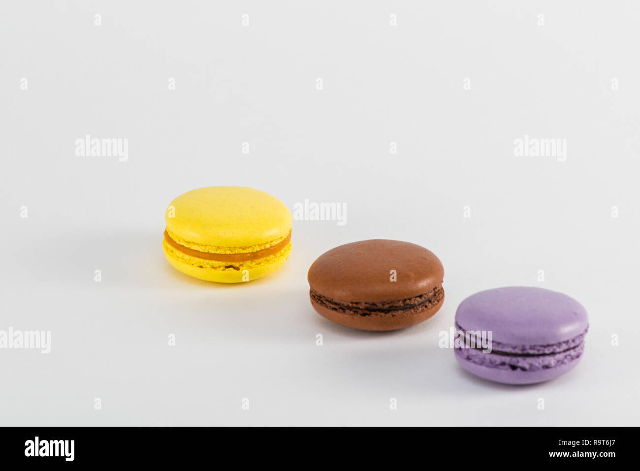 Macaroni cookie French on white background. Studio photo Stock Photo ...