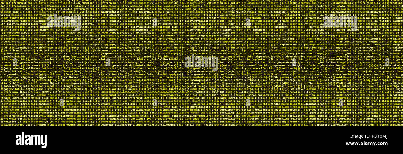 Computer program preview. Programming code typing. Information ...