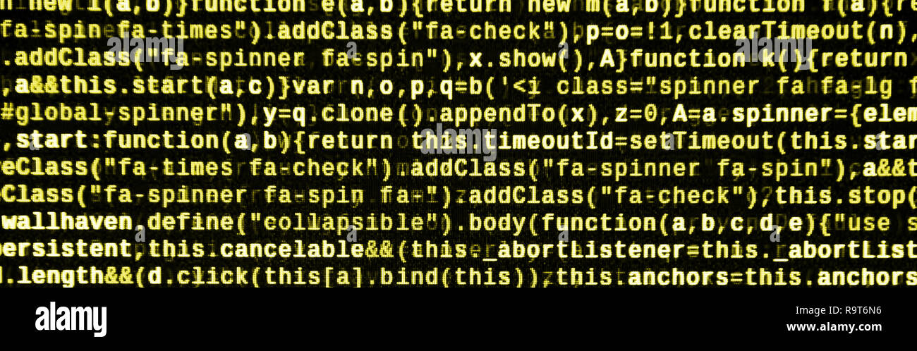 Computer program preview. Programming code typing. Information ...