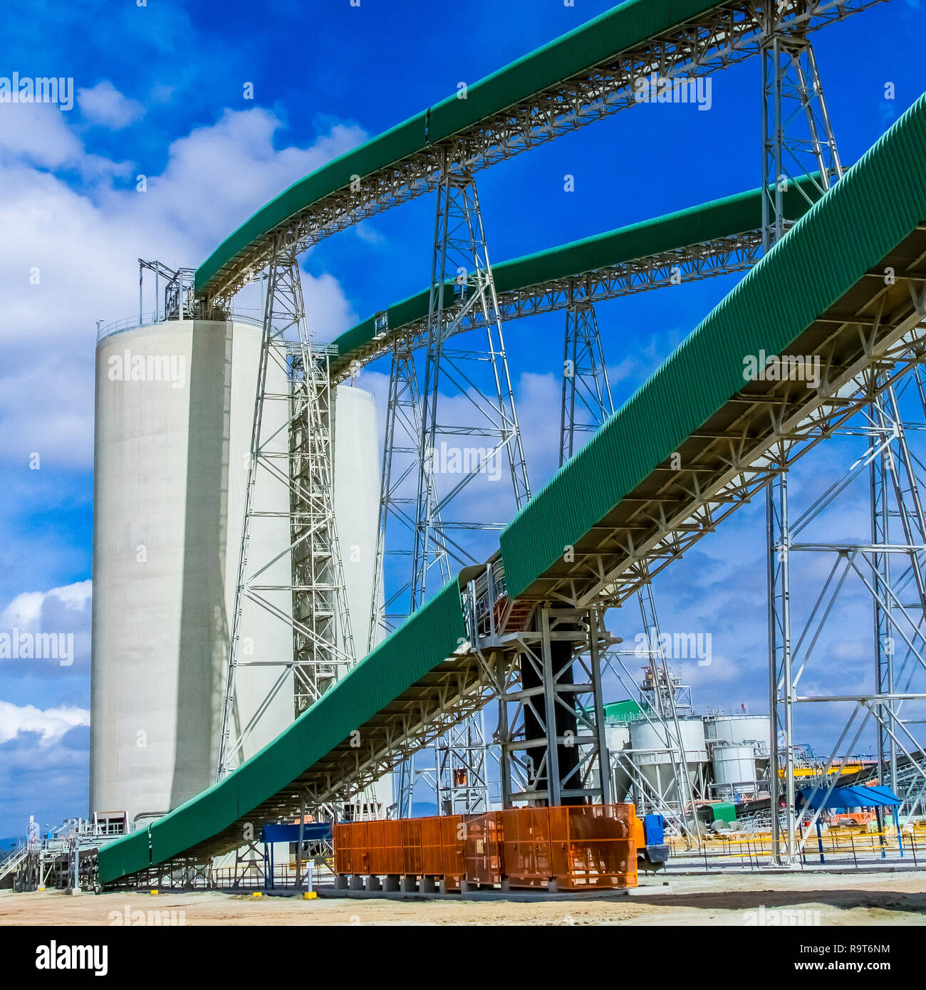 Platinum palladium Mining and Processing of ore, Piles of ore rock ...