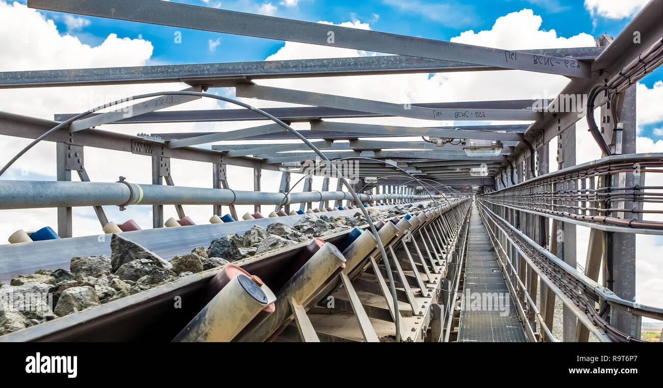 Platinum palladium Mining and Processing of ore, Piles of ore rock ...