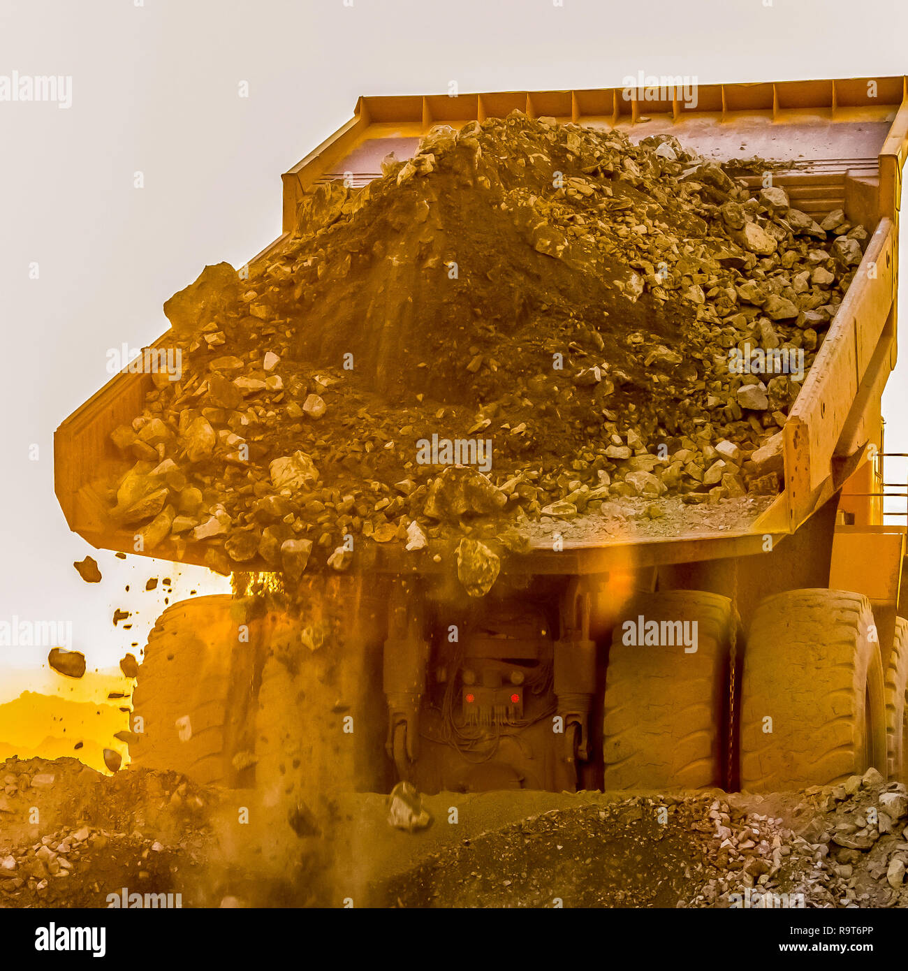 Platinum Palladium Mining and processing, Dump Truck for transporting ...