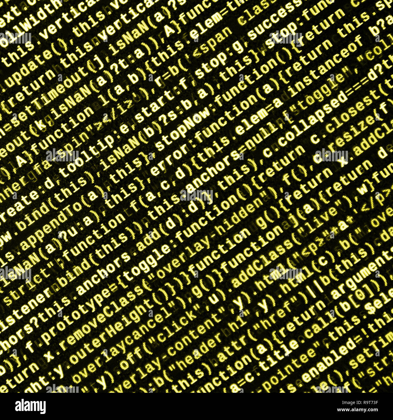 Computer program preview. Programming code typing. Information ...