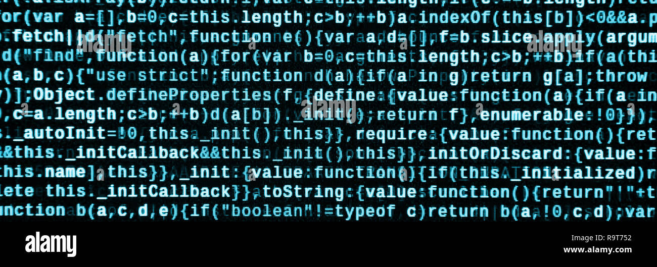 Javascript Code In Text Editor Coding Cyberspace Concept Screen Of Web Developing Javascript