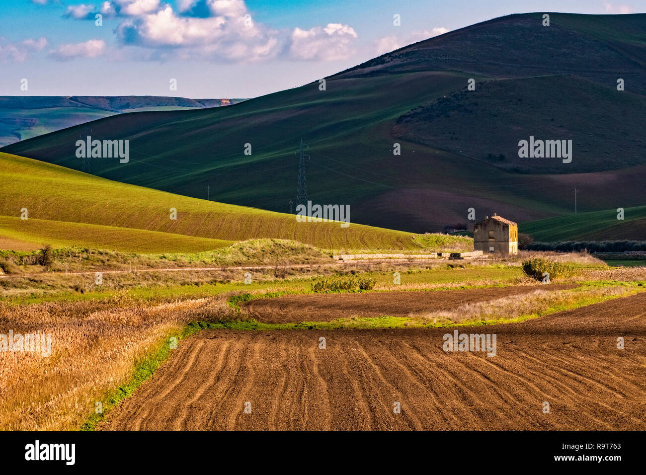 Italy Basilicata Landscape From Irsina to Vaglio Stock Photo - Alamy