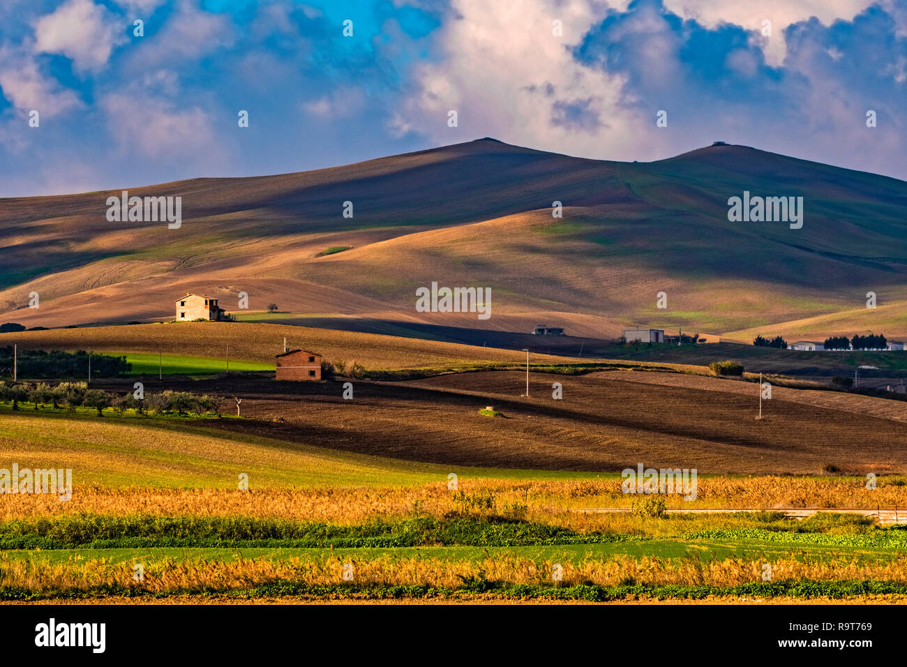 Italy Basilicata Landscape From Irsina to Vaglio Stock Photo - Alamy