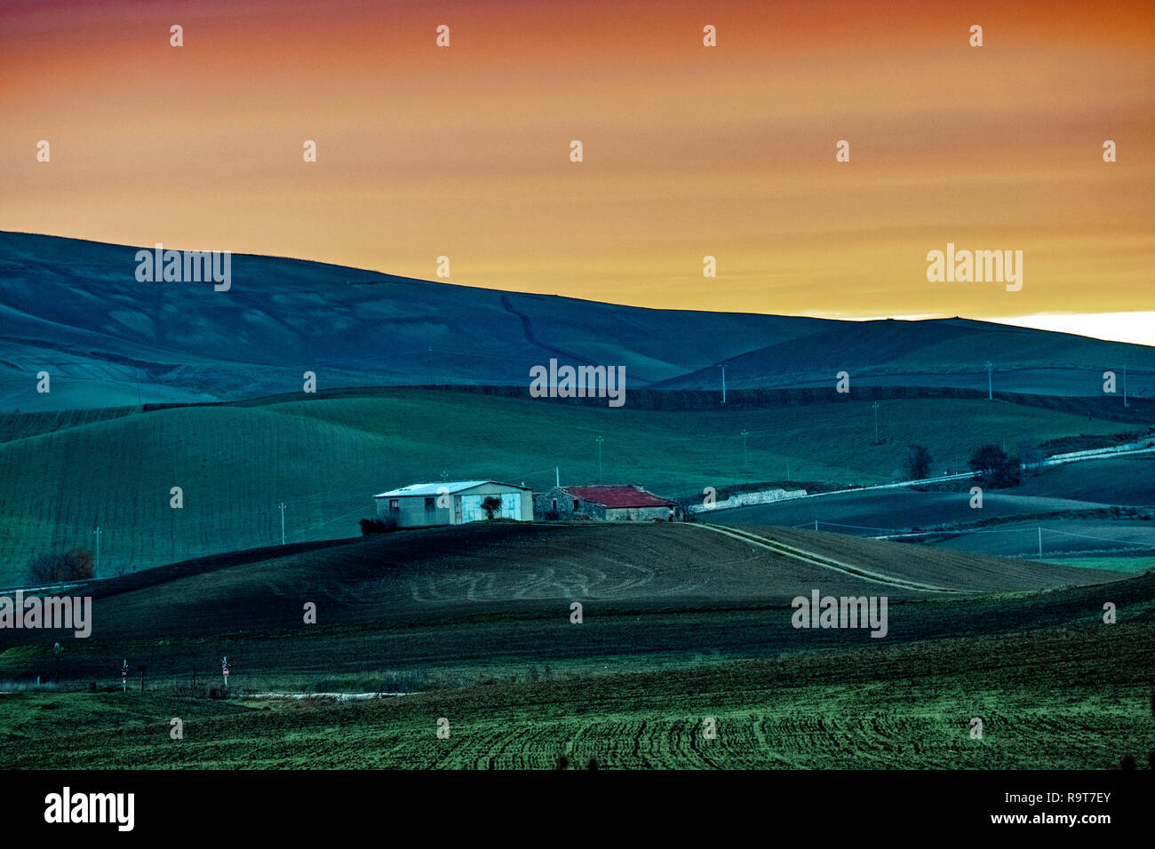 Italy Basilicata Landscape From Matera to Potenza Stock Photo - Alamy