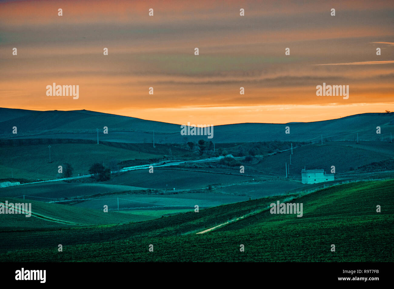 Italy Basilicata Landscape From Matera to Potenza Stock Photo - Alamy