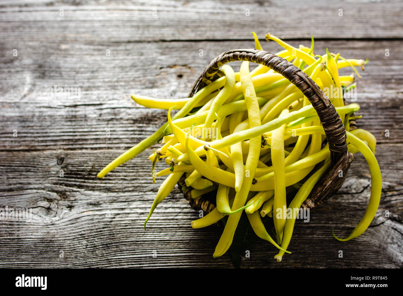 Fresh bean from the garden, organic produce on farmer market. Vegetable ...