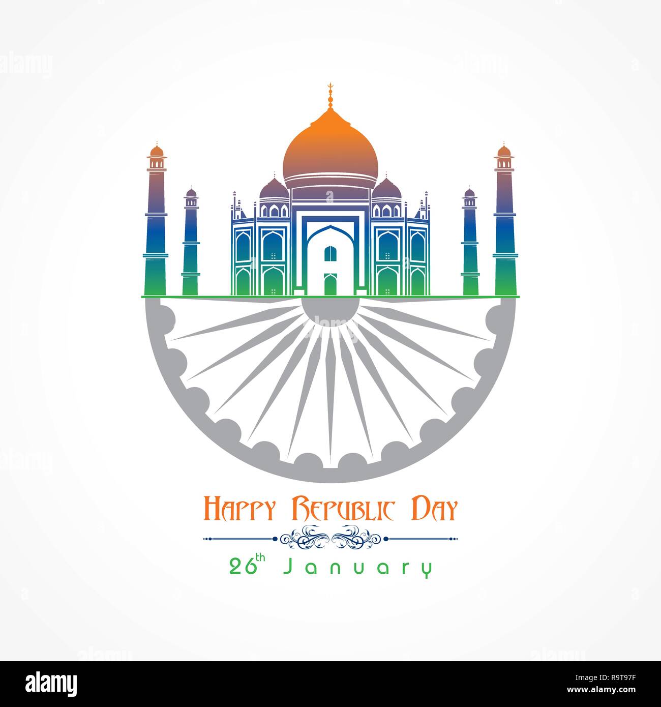 Happy Republic Day of india illustration vector, poster design stock ...