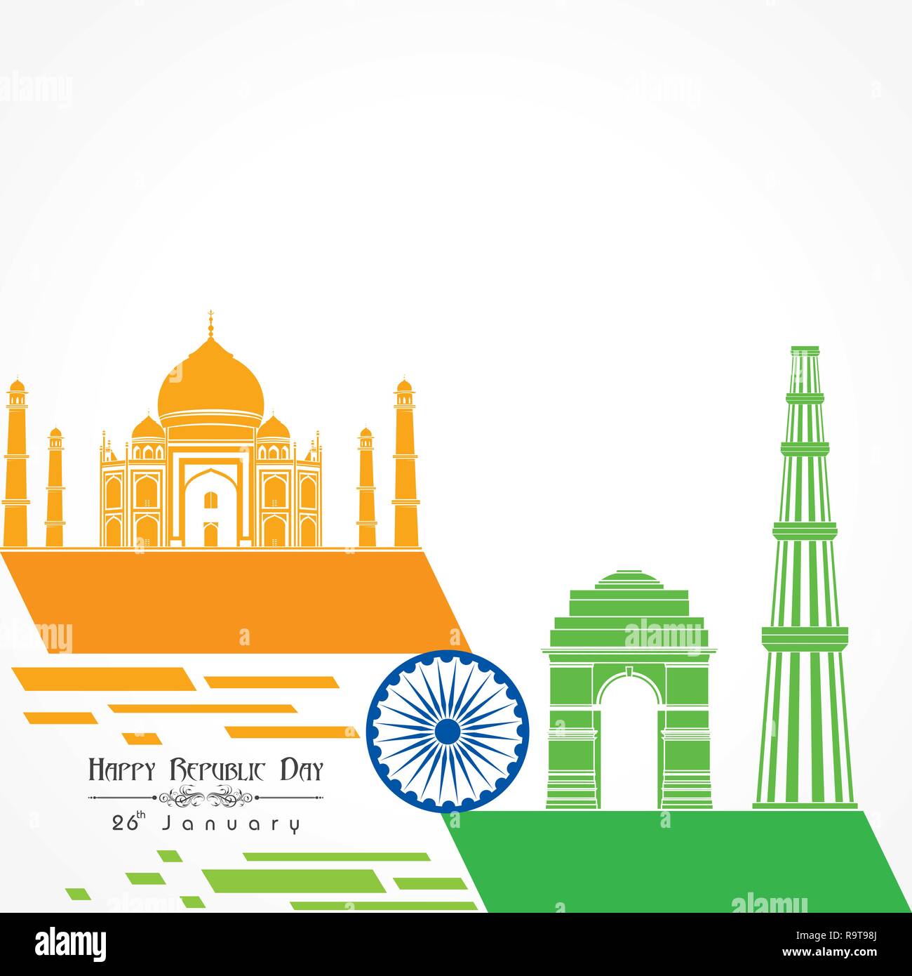 Happy Republic Day of india illustration vector, poster design stock ...