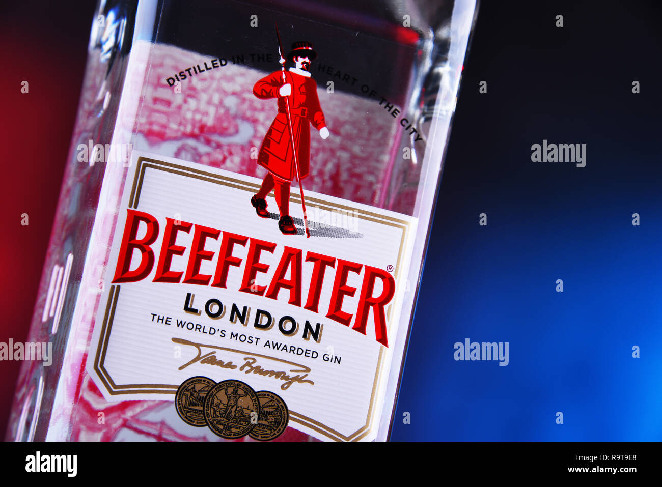 Beefeater gin bottle hi-res stock photography and images - Alamy