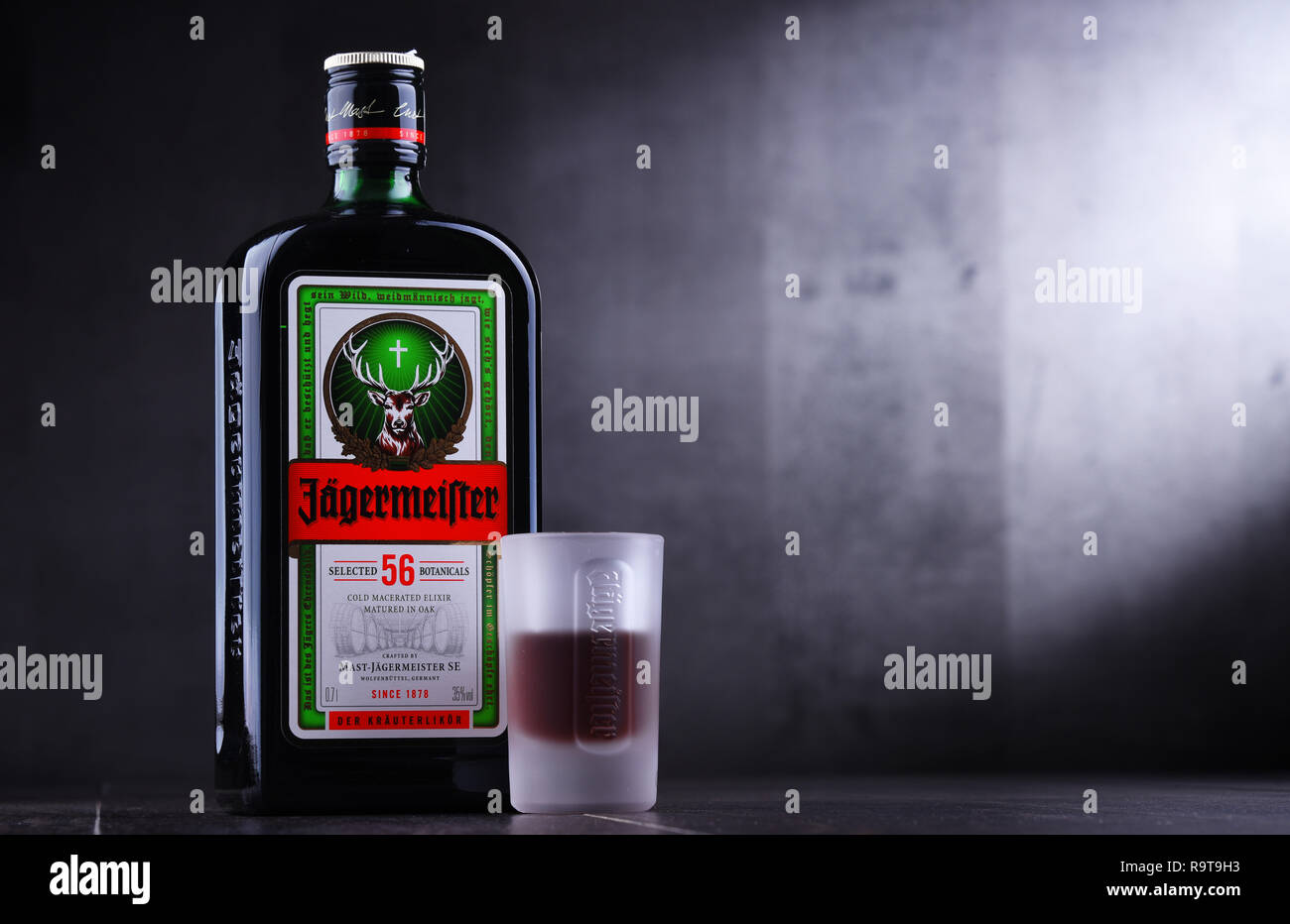Jagermeister Bottle Stock Photos & Jagermeister Bottle Stock Images - Alamy