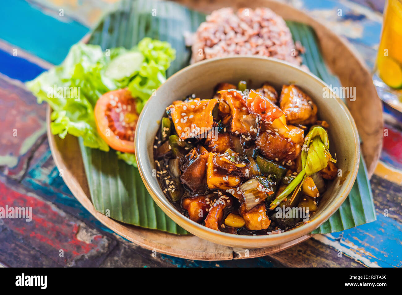Fried chicken rice flower hi-res stock photography and images - Alamy