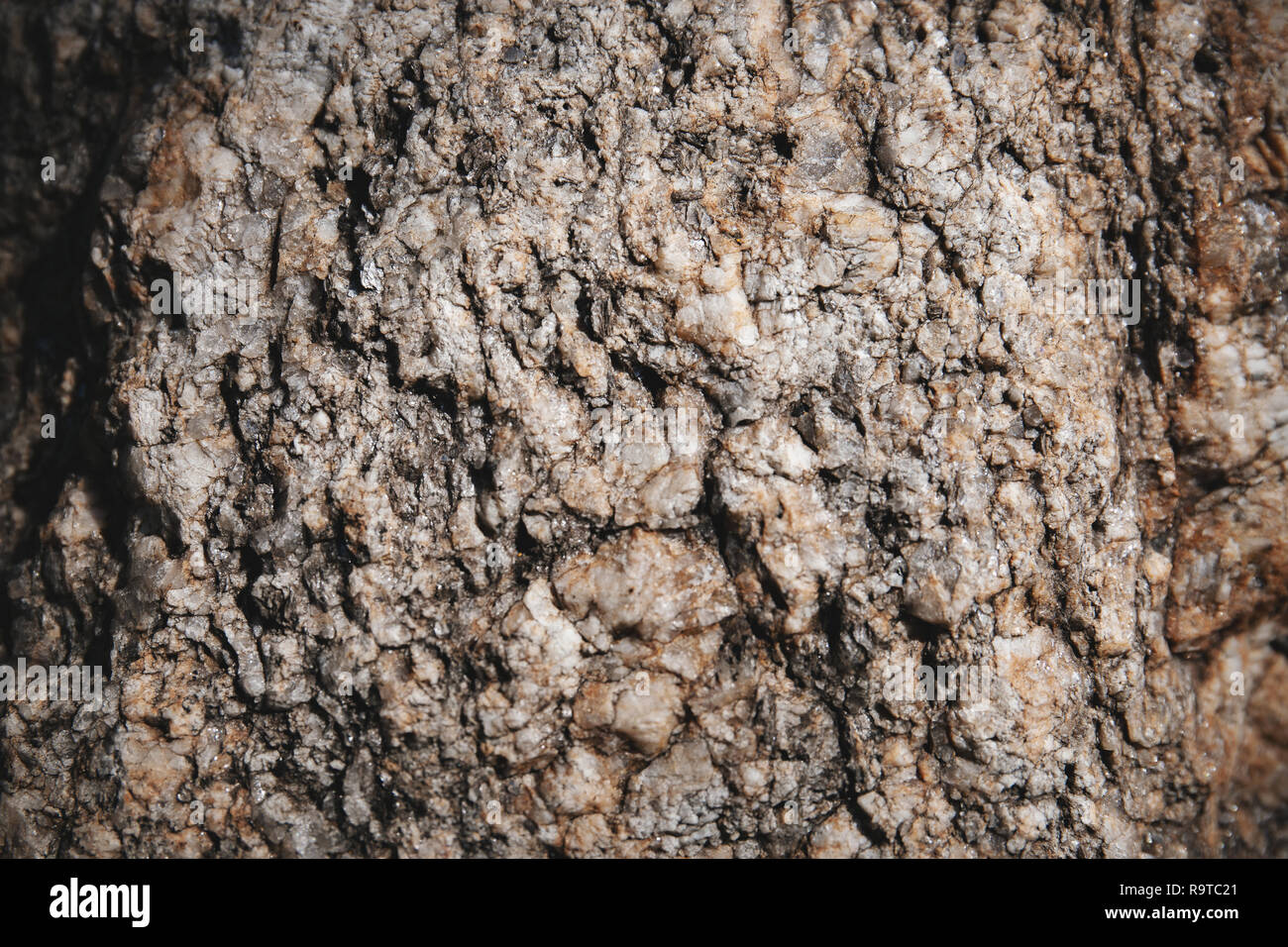 Brown Shiny Rock Sharp Edges