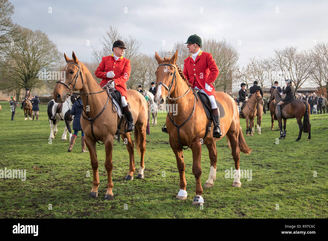 Gargrave Boxing Day Hunt Meeting Stock Photo - Alamy