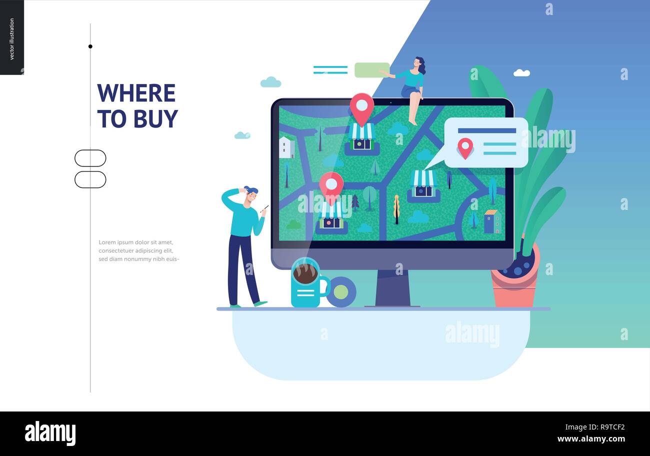 Map marked Stock Vector Images - Alamy