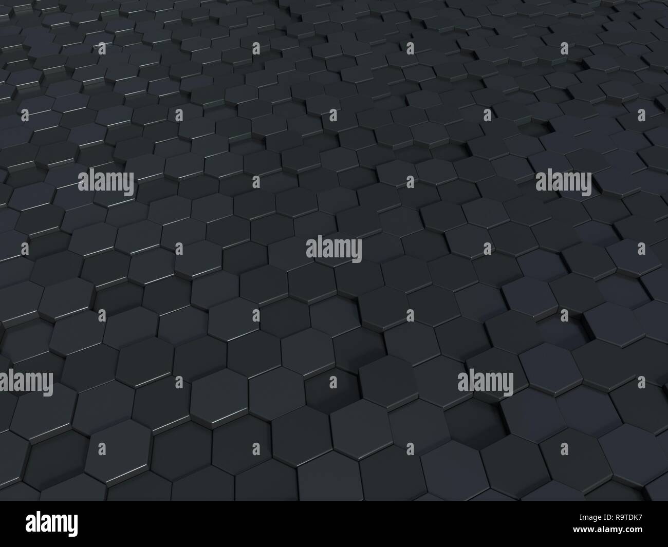 Abstract honeycomb metallic panels 3d background. Metallic dark ...
