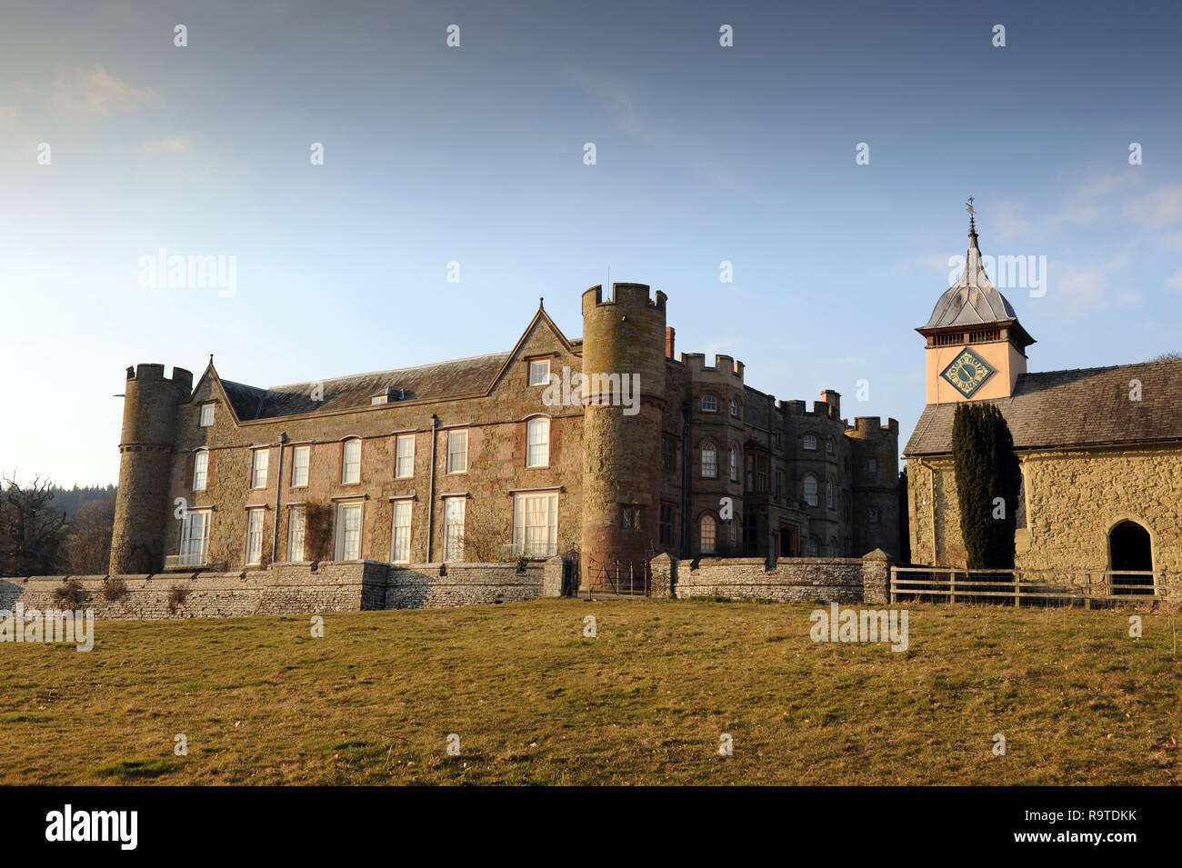 Croft Castle in Herefordshire England Uk photographed from footpath ...