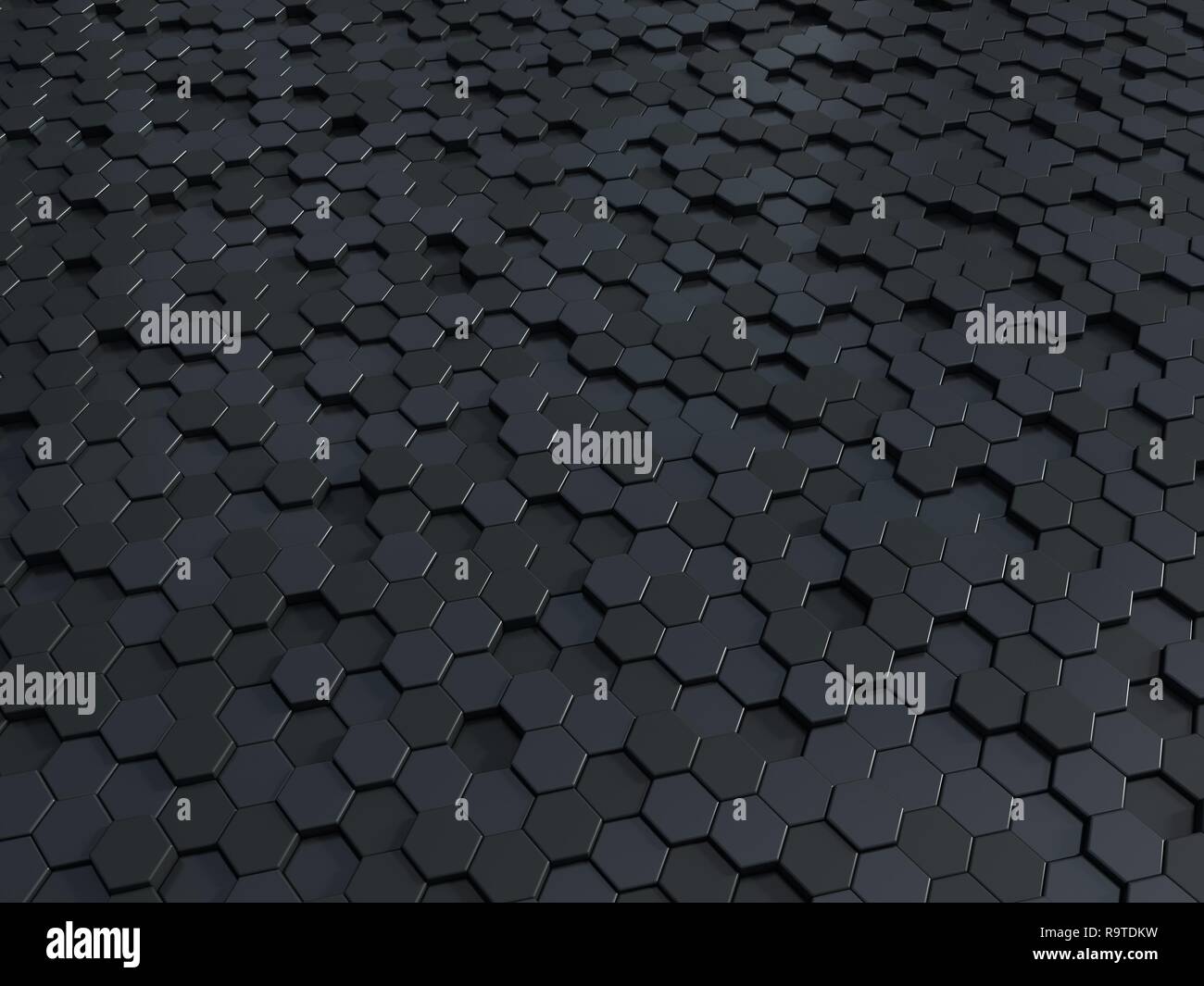 Abstract honeycomb metallic panels 3d background. Metallic dark ...