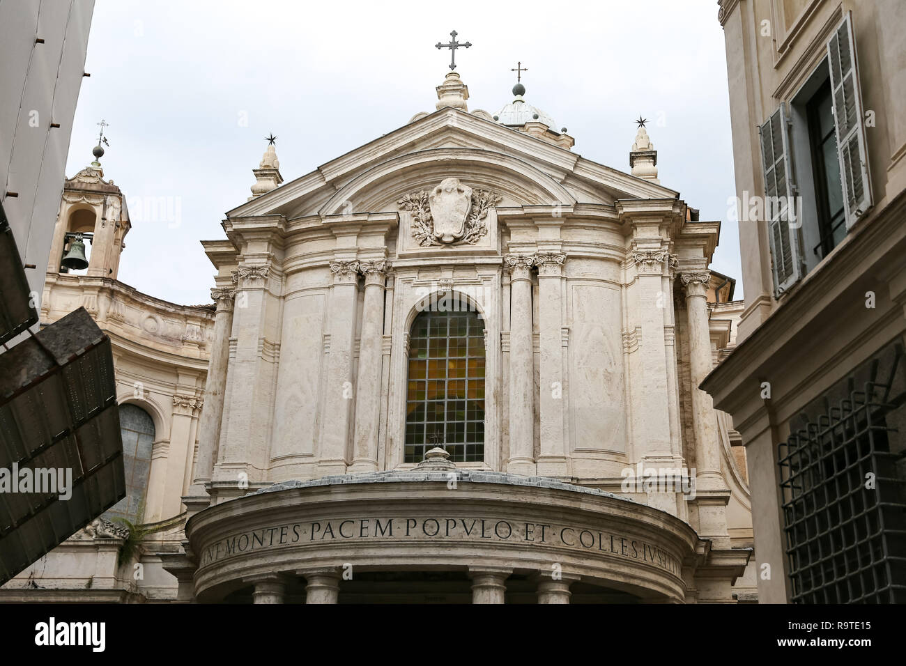 Santa Maria della Pace Church in Rome City, Italy Stock Photo - Alamy