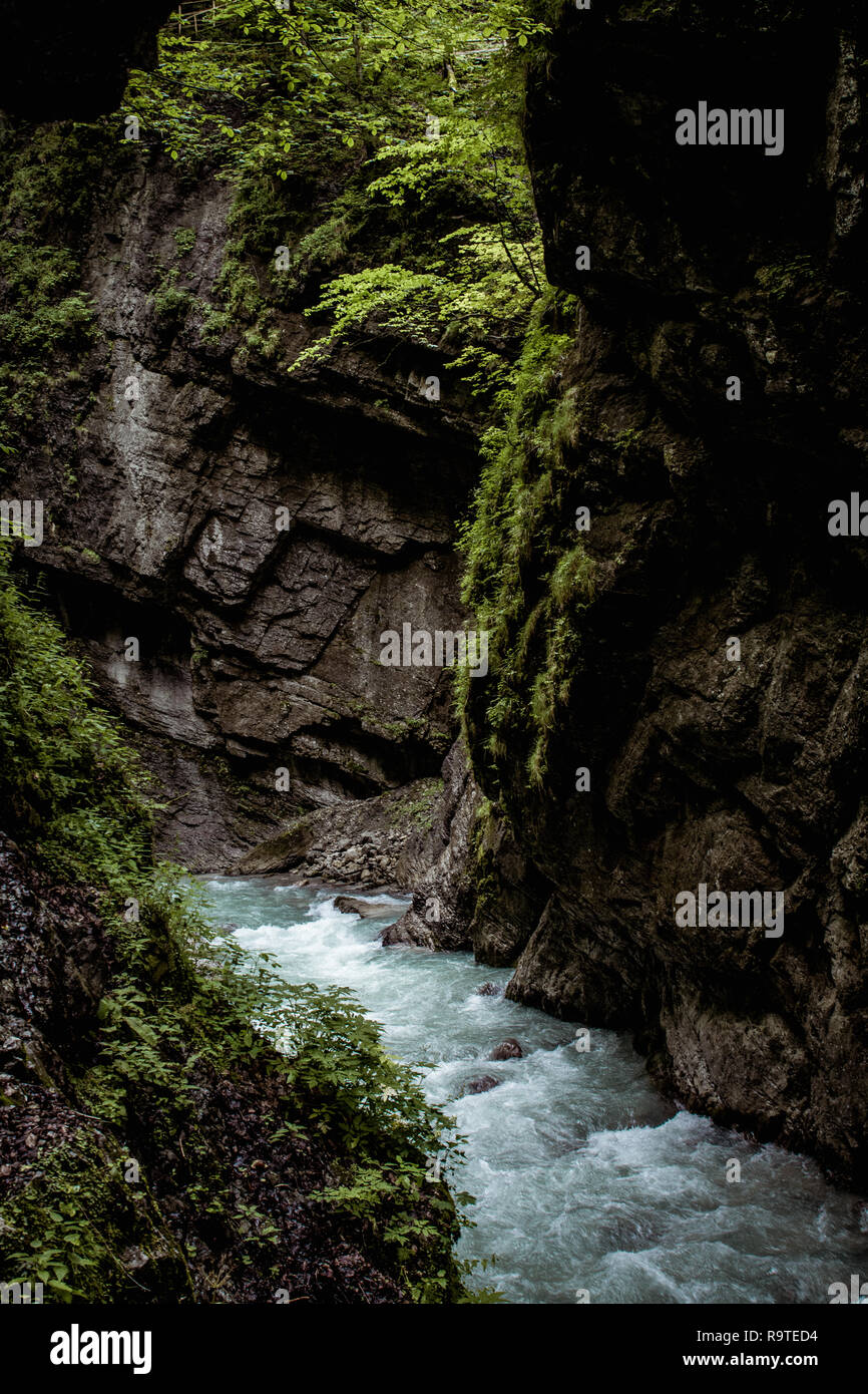Partnachklamm canyon hi-res stock photography and images - Alamy